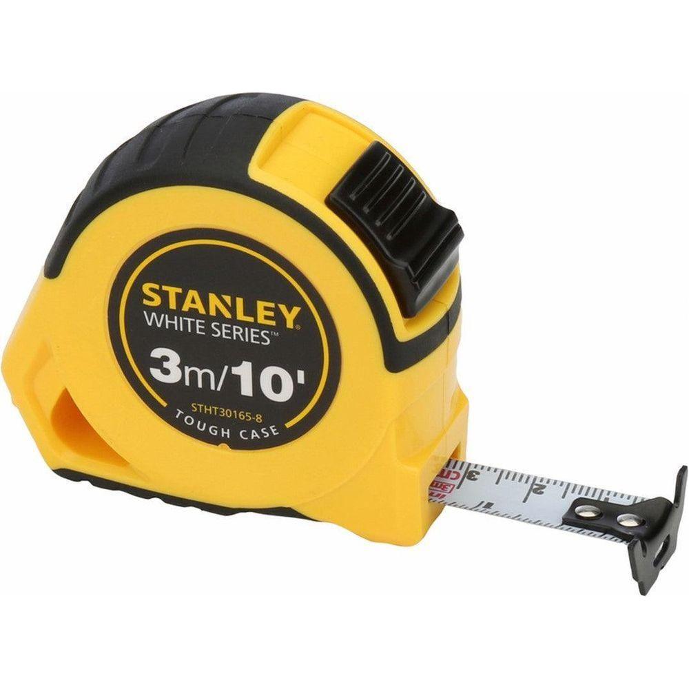 Stanley 30-165 Tough Case Steel Tape Measure 3m (White Blade ...