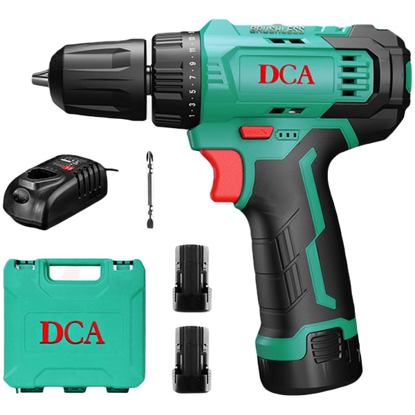 DCA ADJZ23-10i EK 12V Brushless Cordless Hammer Drill 10mm [Kit ...