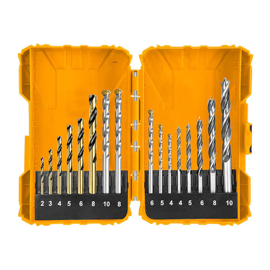 Ingco AKDL11601 16pcs Metal Concrete and Wood Drill Bit Set – Goldpeak ...