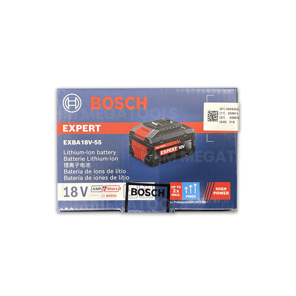 Bosch EXPERT EXBA 18V-55 Battery 5.5Ah – Goldpeak Tools PH