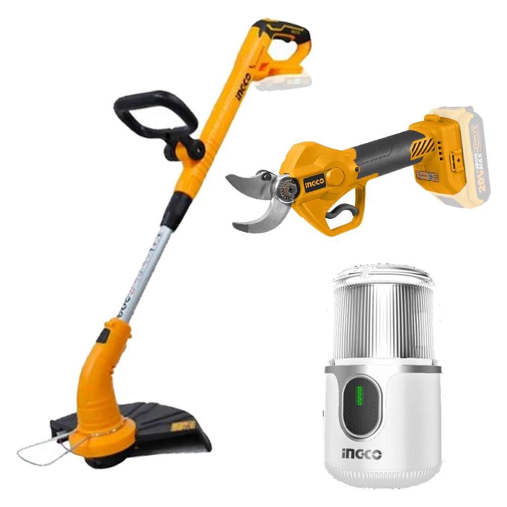 Ingco COSLI240688 Cordless Power Tools Combo Kit 3PCS 20V 2.0AH ...