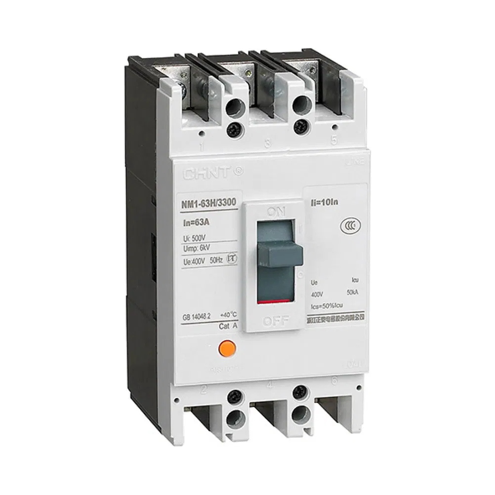 Chint NM1-63H/3300 Moulded Case Circuit Breaker (Type H-3 Pole MCCB ...