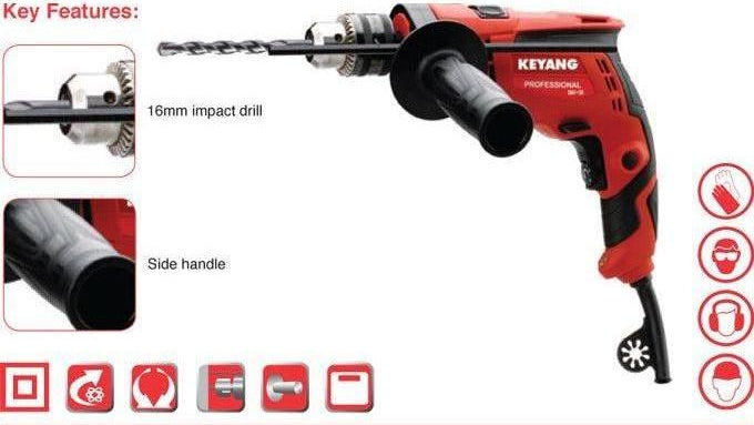Keyang DMV-16K Hammer / Impact Drill 720W 16mm – Goldpeak Tools PH
