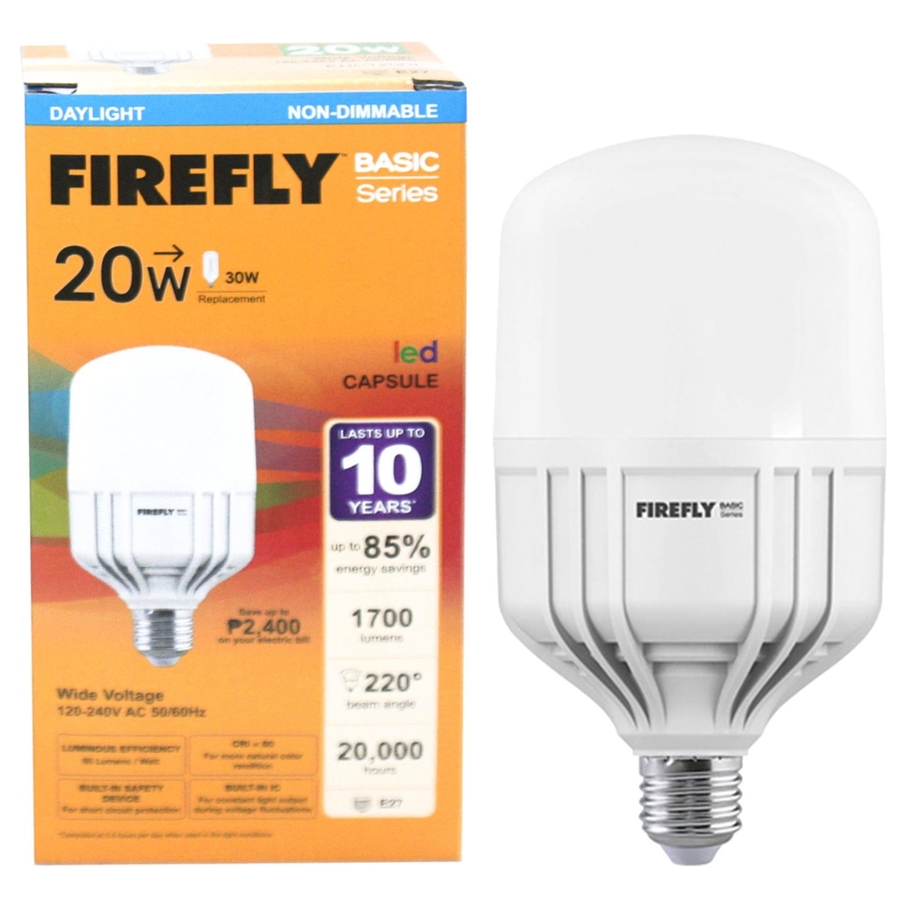 Firefly EHC1 LED Indoor Lighting Non A-Bulbs Capsule – Goldpeak Tools PH