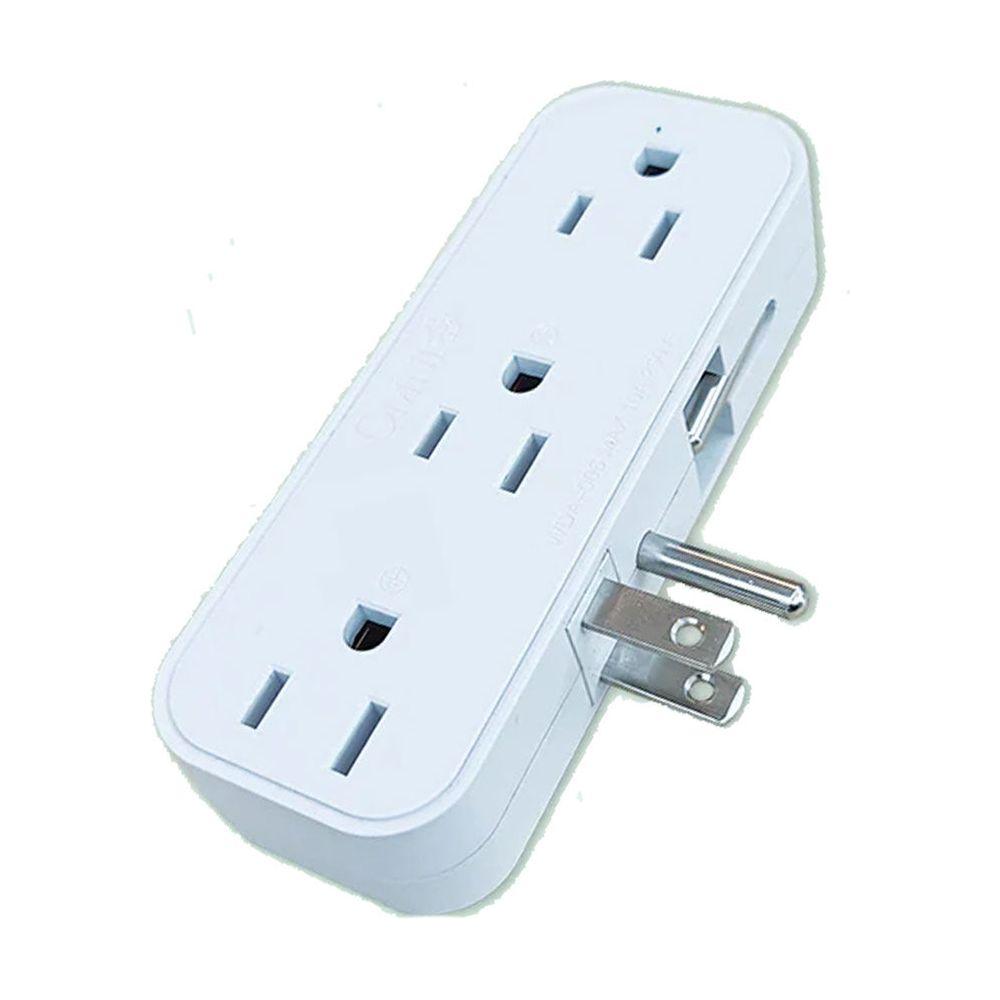 Omni WDA-006 Side Access Multiple Socket Adapter w/ 6-gang 10A 2500W ...