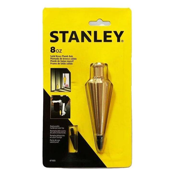 Stanley Solid Brass Plumb Bob Level (Hulog) – Goldpeak Tools PH