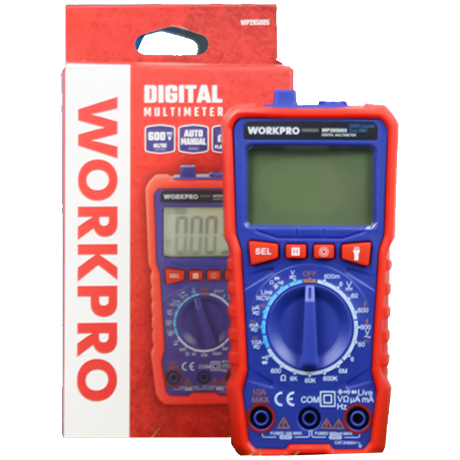 Workpro WP295005WE Digital Multimeter Tester – Goldpeak Tools PH