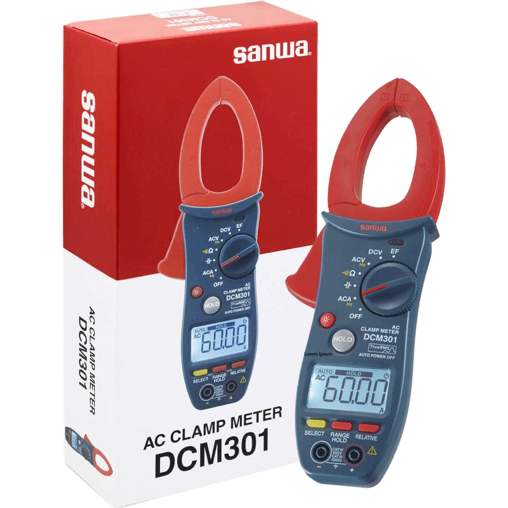 Sanwa DCM301 AC Clamp Meter / Tester [1000A AC] True RMS – Goldpeak ...