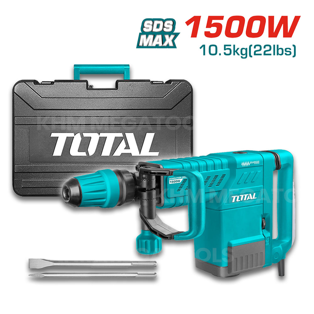 Total TH215002 SDS-Max Chipping Gun / Demolition Hammer 1500W ...