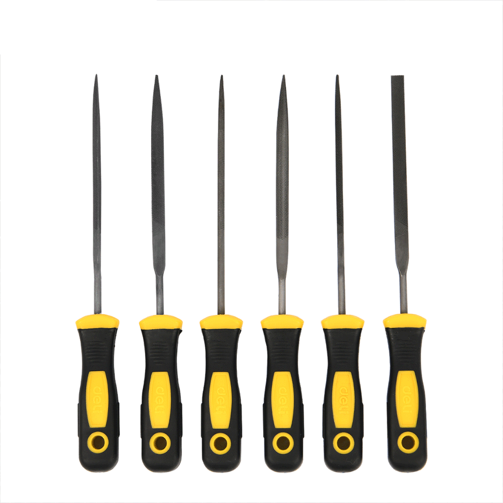 Deli EDL2141 Assorted File Set 6pcs – Goldpeak Tools PH