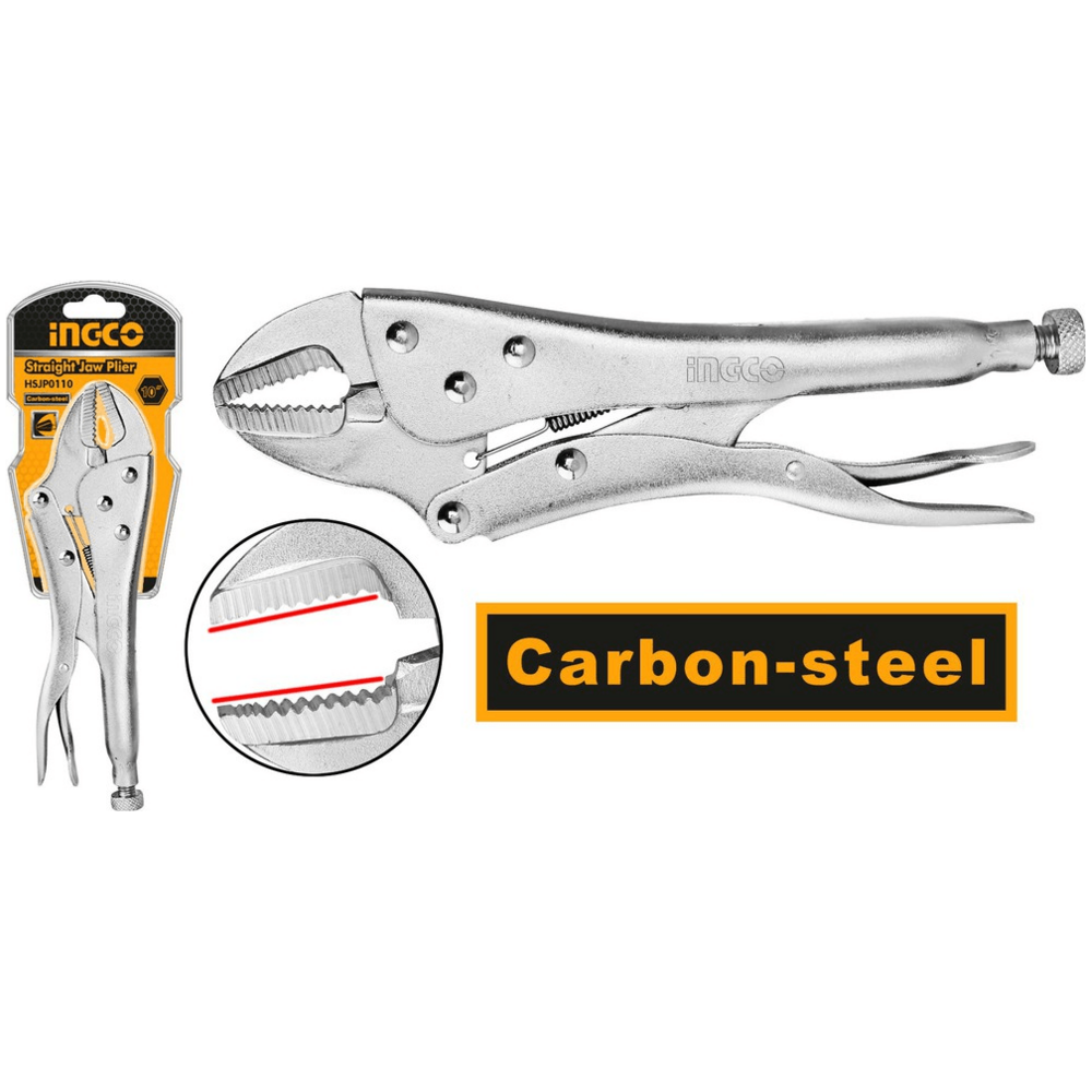 Ingco HSJP0110 Straight Jaw Vise Grip Plier 10" – Goldpeak Tools PH