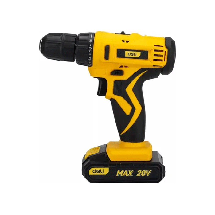 Deli EDL-DZ20-E1D1 Cordless Impact Drill 3/8" 20V – Goldpeak Tools PH